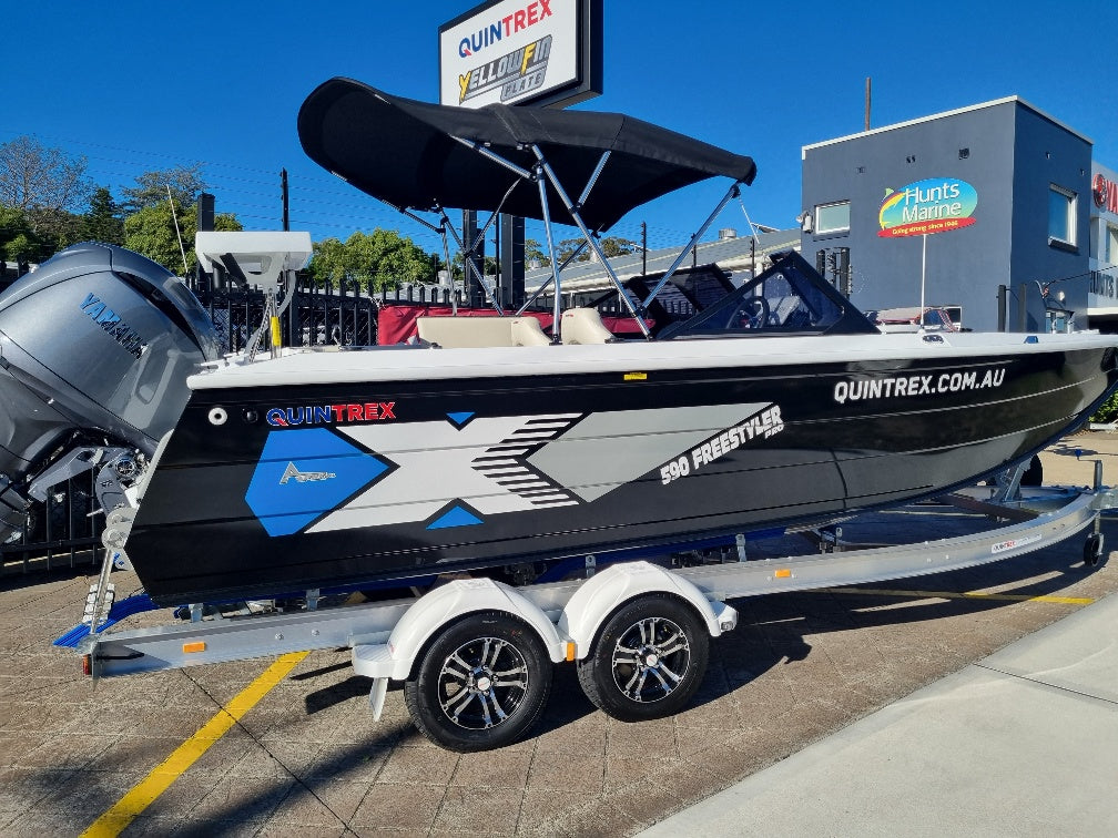 Quintrex 590 Freestyler pro with 150hp Yamaha – Hunts Marine