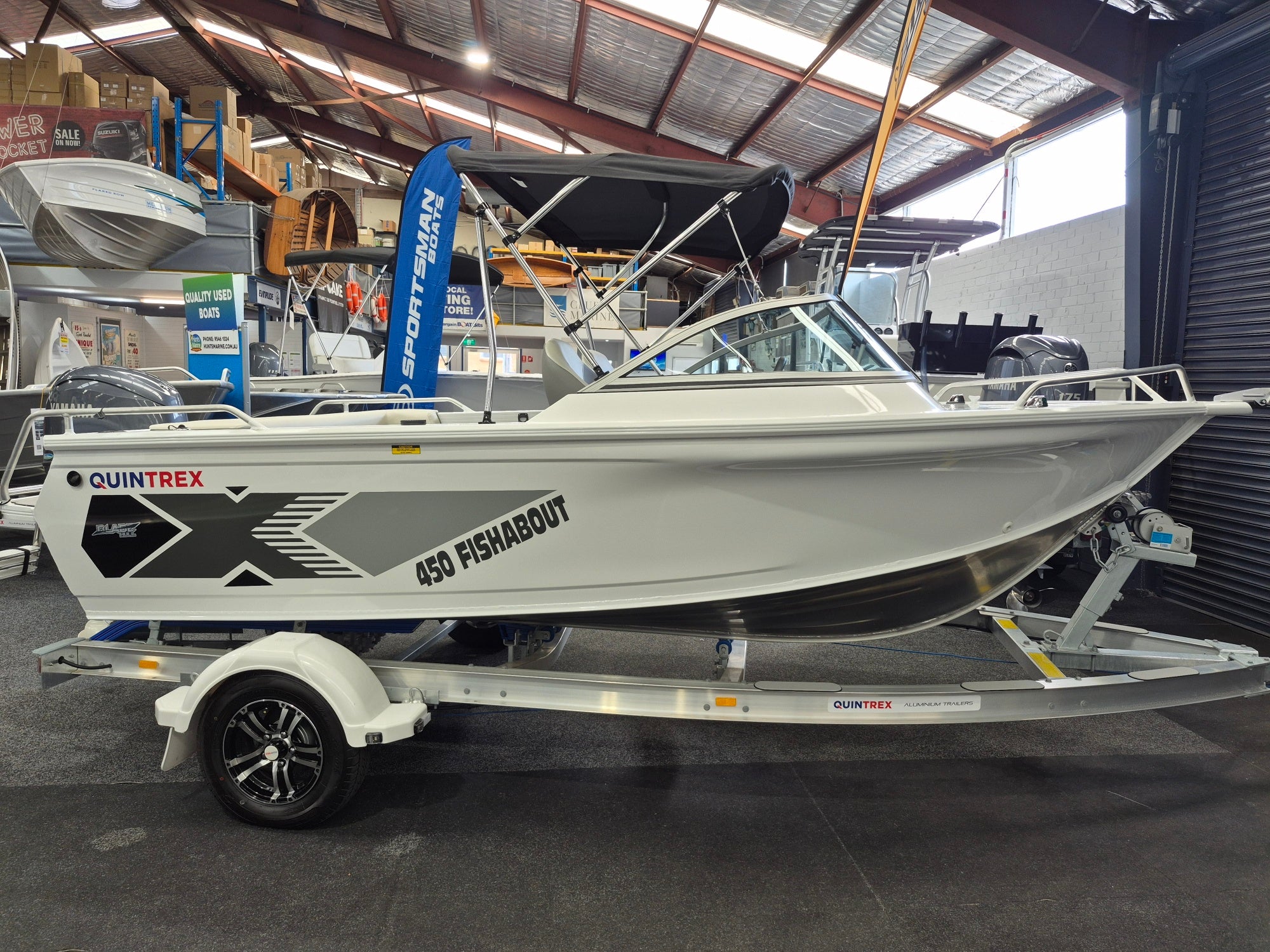 Quintrex 450 Fishabout with 60hp Yamaha – Hunts Marine