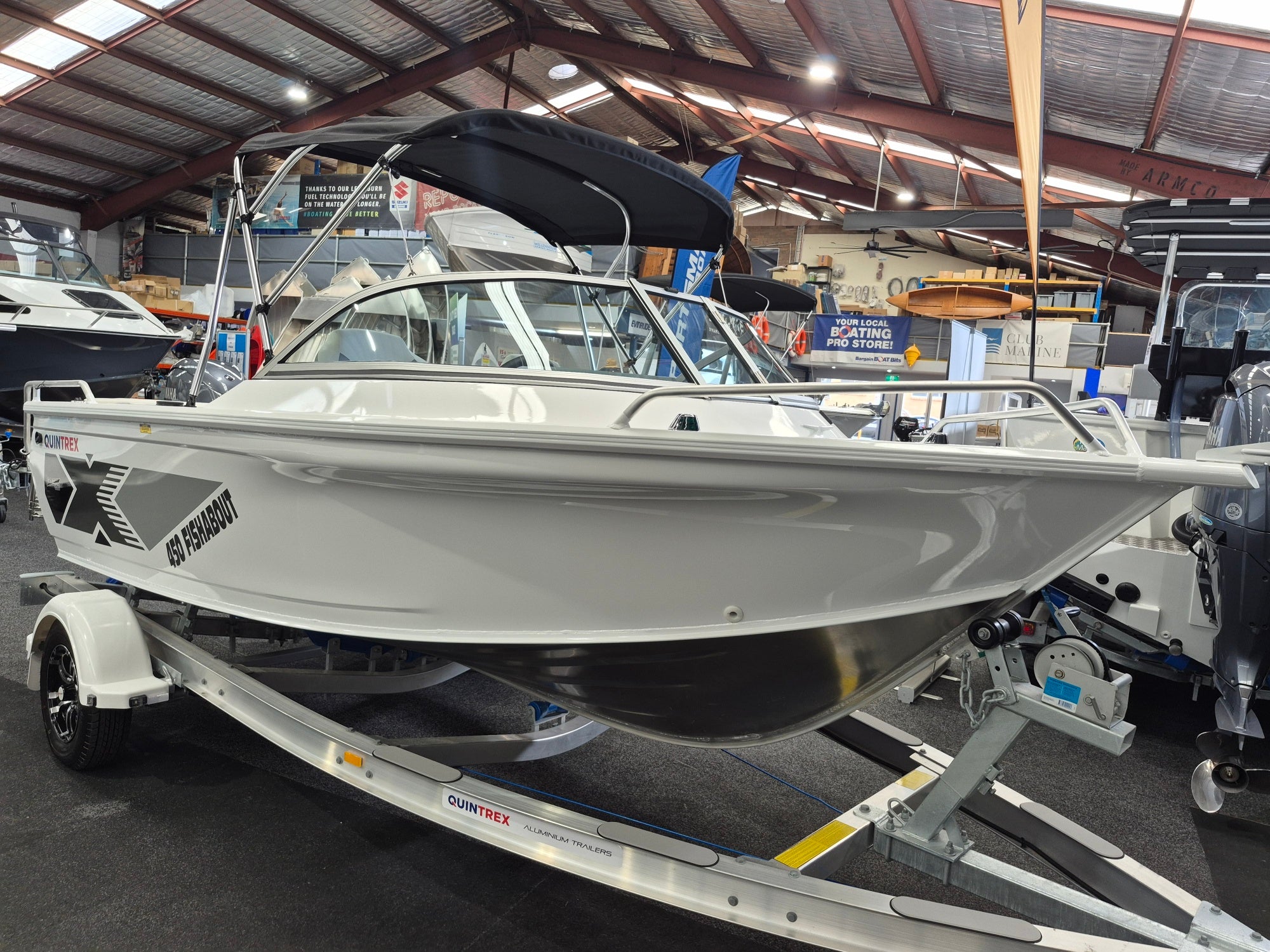 Quintrex 450 Fishabout with 60hp Yamaha – Hunts Marine