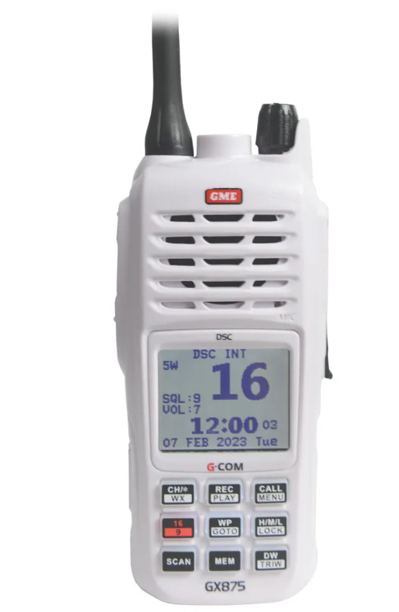GME GX875 DSC VHF Marine Handheld Radio – Hunts Marine