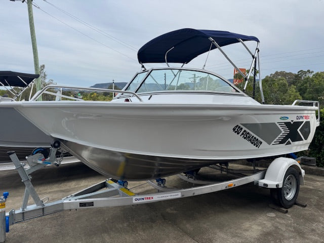 Quintrex 430 Fishabout, Yamaha T60 WG – Hunts Marine
