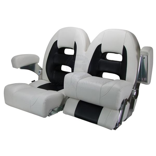 Relaxn Double Cruiser Seats with Flip up Bolsters - 2 Colour Choices ...